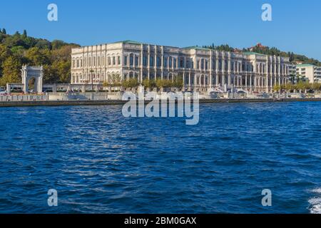 Ciragan Palace Kempinski hotel, 1867, Bosphorus, Istanbul, Turkey Stock ...