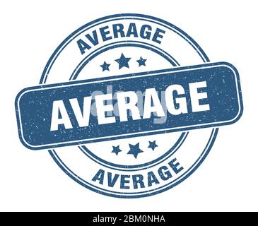 average stamp. average round sign. label on transparent background ...