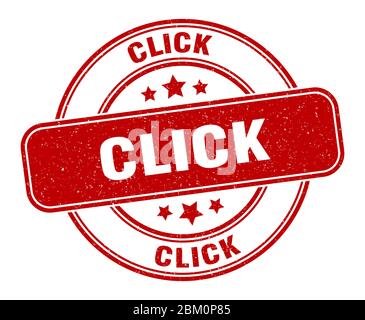 click stamp. click label. round grunge sign Stock Vector Image & Art ...