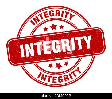 integrity stamp. integrity round sign. label on transparent background ...