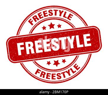 freestyle stamp. freestyle label. round grunge sign Stock Vector Image ...