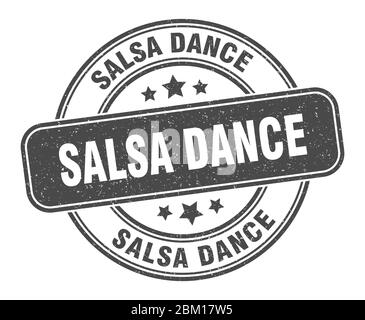 salsa dance round grunge black stamp Stock Vector Image & Art - Alamy