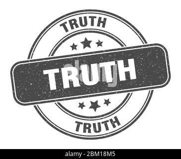 truth stamp. truth sign. round grunge label Stock Vector Image & Art ...