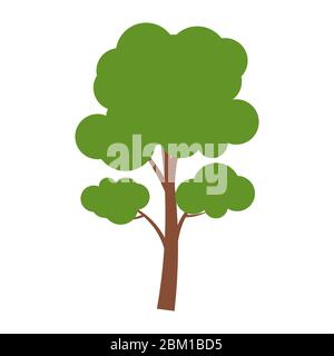 Simple Tree Icon Vector Illustration Stock Vector Image & Art - Alamy