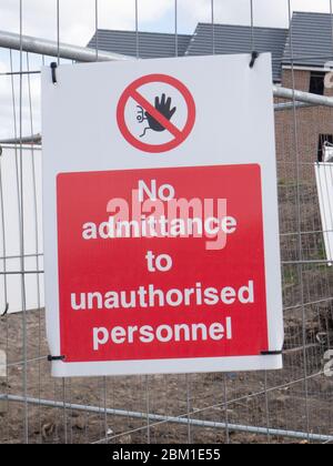 No admittance warning sign Stock Photo - Alamy