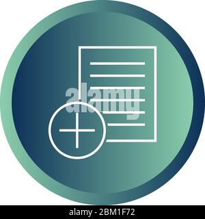 Beautiful Add documents vector line icon Stock Vector Image & Art - Alamy