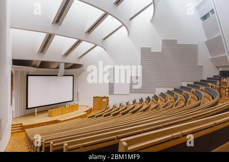 Otaniemi university main building interior, Helsinki, Finland Stock ...