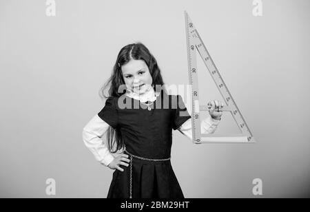 measuring and sizing. education for child. mathematics. cheerful teen ...