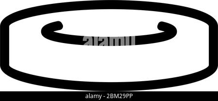 scrunchies side view icon vector outline illustration Stock Vector ...