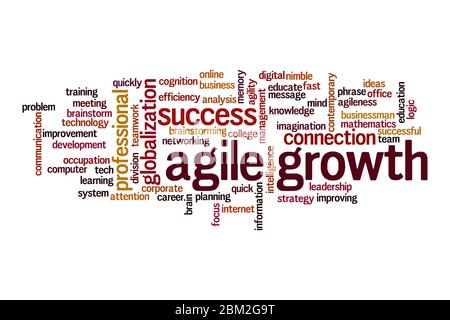 Agile Development, word cloud concept on white background Stock Photo ...