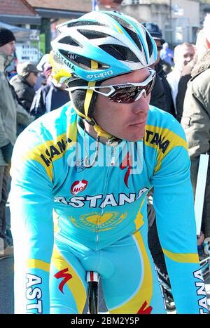 Dmitriy Fofonov of ASTANA during the Paris - Nice 2010,Prologue cycling ...