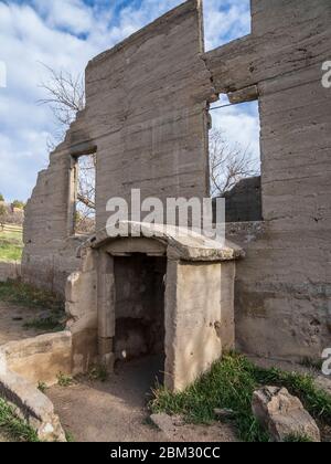 Remains of the family home, Lucas Homestead historic site, Castlewood ...