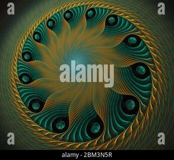 A glowing fractal design that works great as a background. Recursive ...