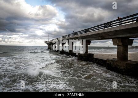 Shark Rock Pier, Port Elizabeth, South Africa -- January 10, 2018 ...