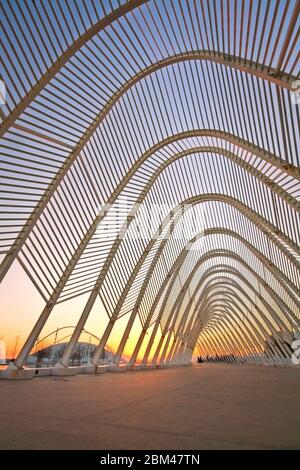 Promenade in the Olympic Sports Complex in Athens Stock Photo - Alamy