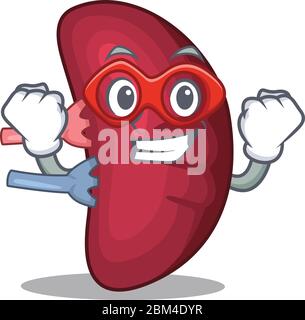 Super hero spleen character cartoon style Stock Vector Image & Art - Alamy