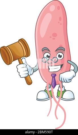 Vibrio cholerae cartoon character design with mad face. Vector ...