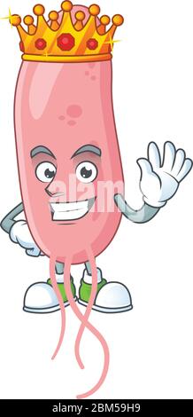 Vibrio cholerae cartoon character design with mad face. Vector ...