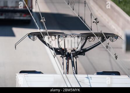 Erzhausen, Germany. 07th May, 2020. A Scania R450 hybrid tractor unit ...