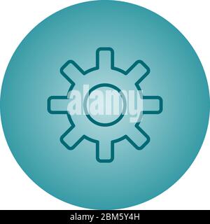 Beautiful Settings vector line icon Stock Vector Image & Art - Alamy
