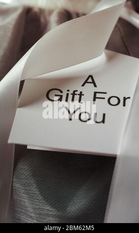 Congrats text on paper card with flower decoration on wooden background ...