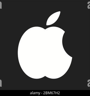 Beautiful Apple logo Vector Glyph icon Stock Vector Image & Art - Alamy