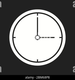 Beautiful Clock Vector Glyph icon Stock Vector Image & Art - Alamy