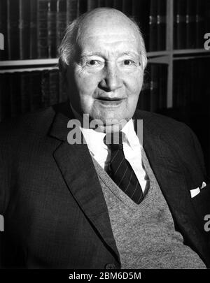 Former Master of the Rolls Lord Denning, 97, in the garden of his home ...