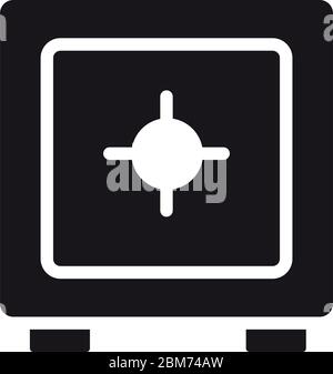 strong box icon over white background, vector illustration Stock Vector ...