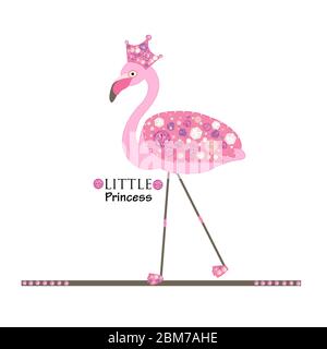 Little princess seamless pattern. Bright pink, gray, cream colors ...