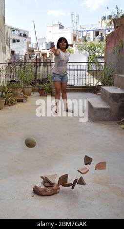 Indian Childhood Village Games Known as Pithoo Garam Stock Photo - Alamy