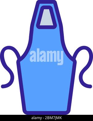 overhead apron icon vector outline illustration Stock Vector Image ...