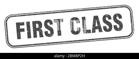 first class stamp. first class label. square grunge sign Stock Vector Image & Art - Alamy