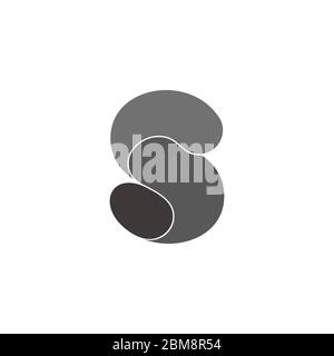 letter s curves 3d shape logo vector Stock Vector Image & Art - Alamy