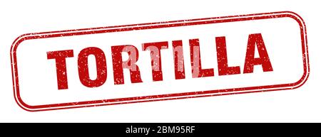 tortilla stamp. tortilla label. square grunge sign Stock Vector Image ...