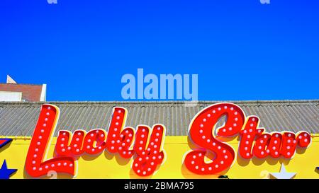 The Lucky Star Amusement Arcade on Blackpool's Promenade Stock Photo ...