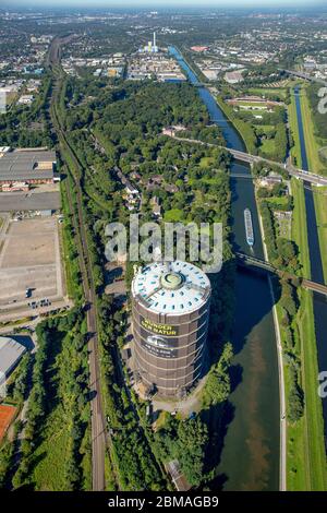 Industrial monument Gasometer in Oberhausen, North Rhine-Westphalia ...