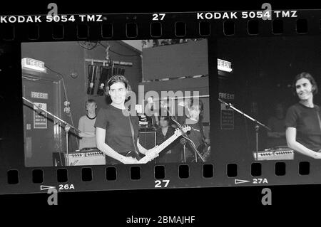 Justine Frischmann of Elastica in concert on stage at 'Rock On The ...