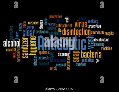 Sanitation word cloud concept Stock Photo - Alamy
