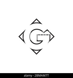 G lines geometric shape. icon vector Stock Vector Image & Art - Alamy
