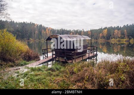 Sauna at Lake Lohja in Lahemaa national park Stock Photo - Alamy