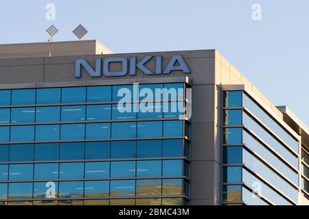 Nokia corporate campus in Silicon Valley. Nokia is Finnish ...