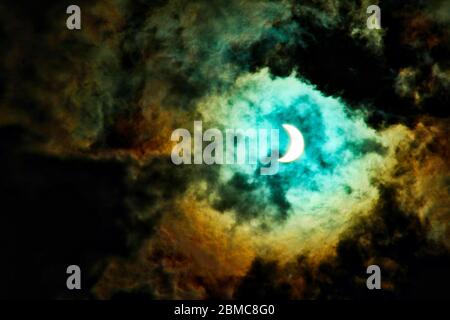 Fantasy Solar Eclipse Stock Photo - Alamy