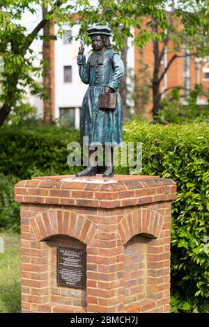 'The Blue Coat Boy' statue (site of Blue Coat School), Cross Street ...