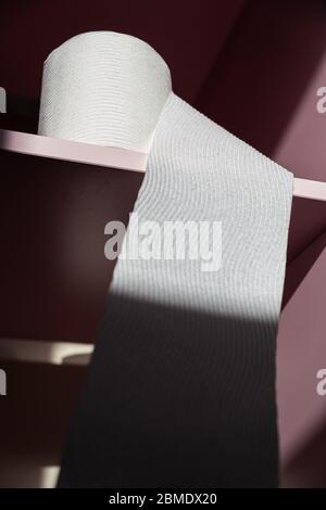 A closeup shallow focus shot of empty gradient color glass jars with a ...