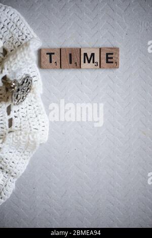 Tine in block letters Stock Photo - Alamy