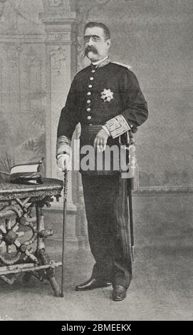 Basilio Augustín Dávila (1840-1910). Spanish military. Governor-General ...