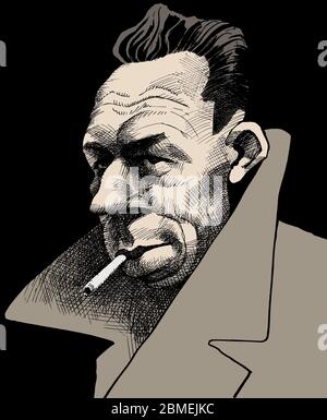 Albert Camus (1913-1960), escritor y filósofo francés de origen ...