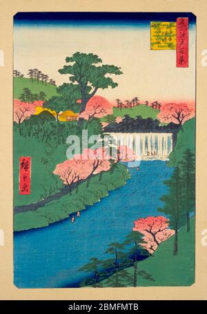 19. Dam on the Otonashi River at Ōji, Known as The Great Waterfall 1857 ...