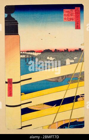 43. Nihonbashi Bridge and Edobashi Bridge 1857 by Hiroshige Stock Photo ...